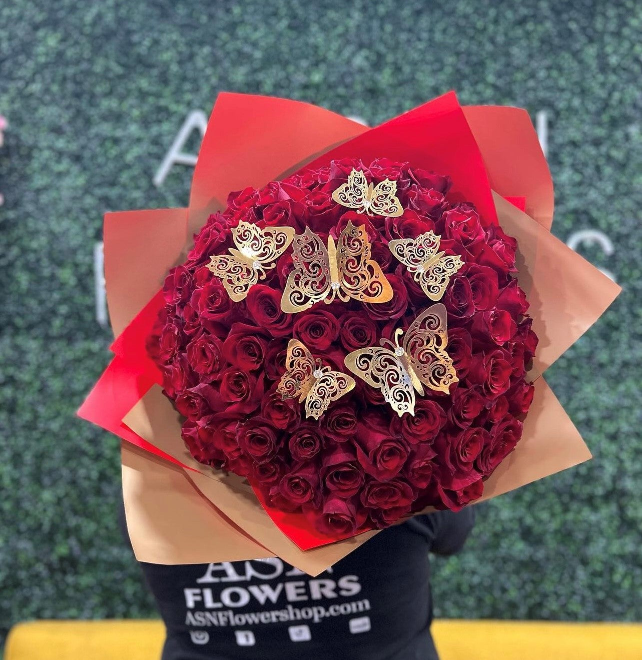 100 Rose Bouquet – asn flowers llc